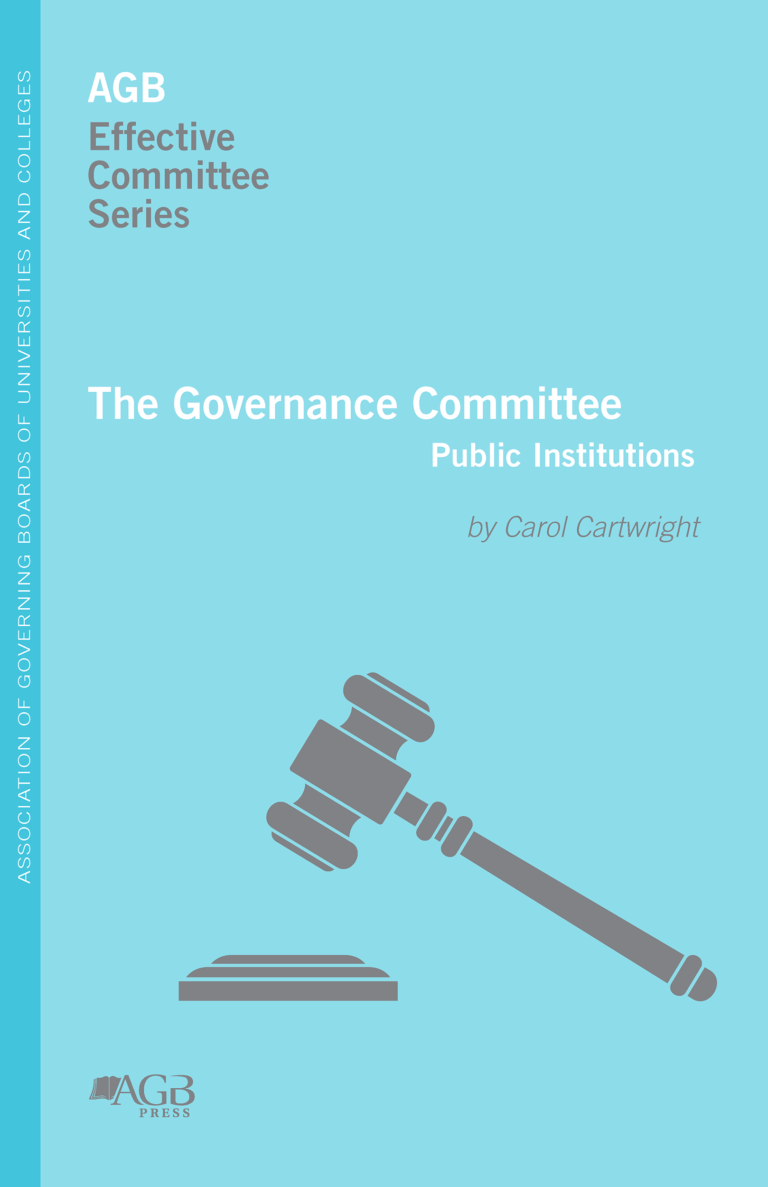 The Governance Committee (Public Institutions) - AGB