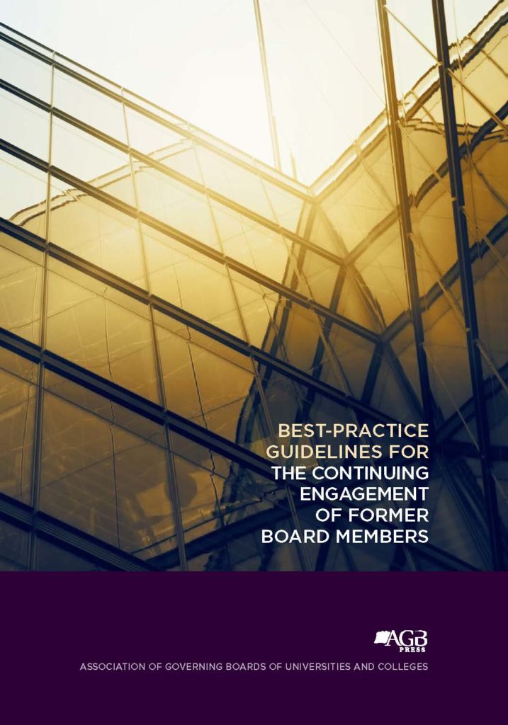 Best-Practice Guidelines for the Continuing Engagement of Former Board Members - AGB